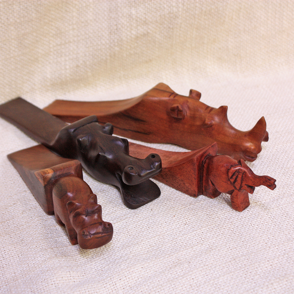 Carved Wooden Doorstop – Rafiki Exchange